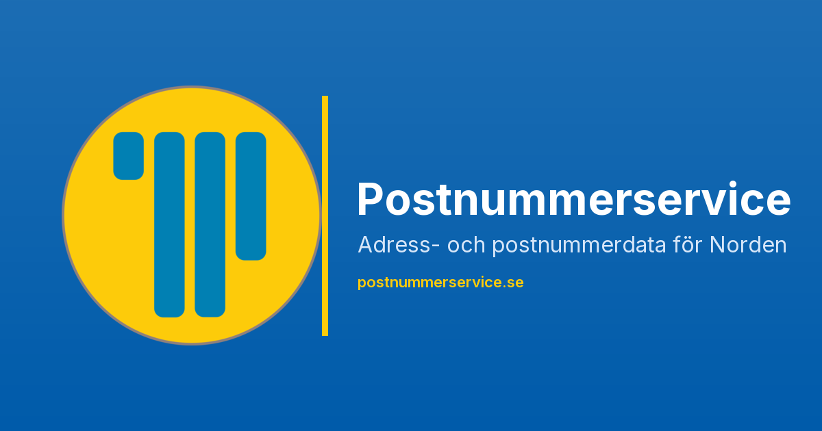 Postnummer och postorter | Postnummerservice